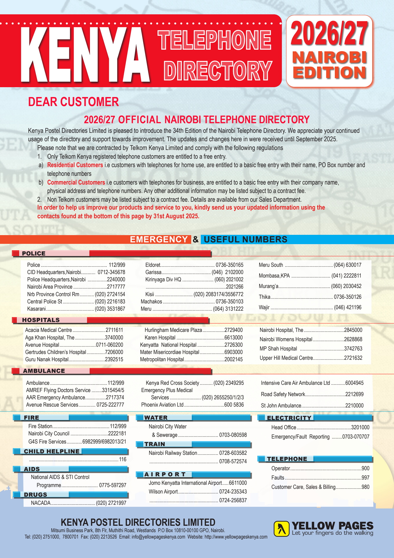 Telephone Directories Nairobi - 2026 Edition